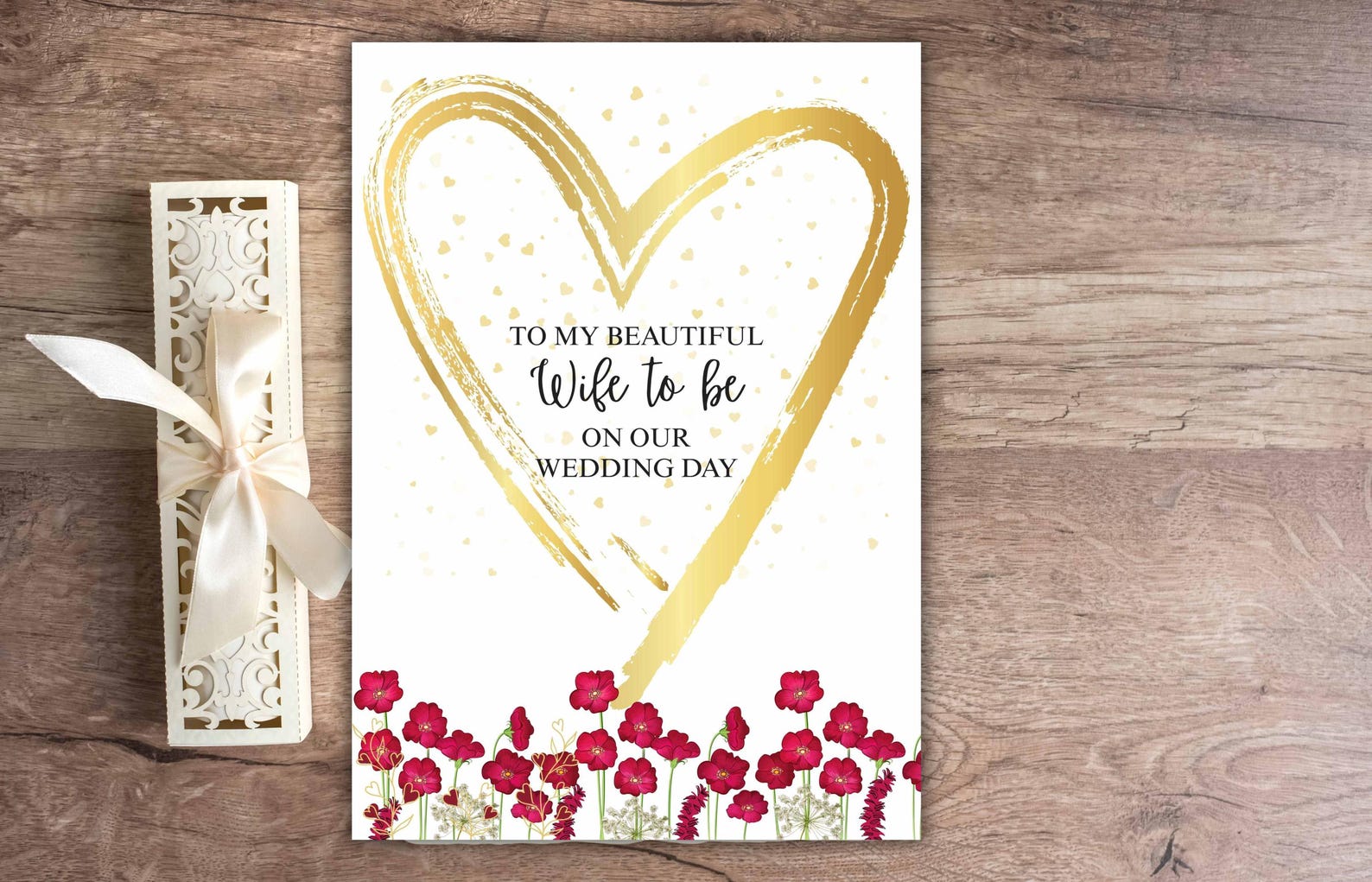 Wife to Be Wedding Card | to the Bride Wedding Day Wife to Be Card ...