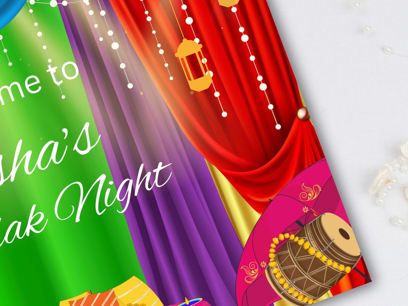 Dholki Welcome Sign as Dholki Decor Digital, Dholki Sign & Dholki ...