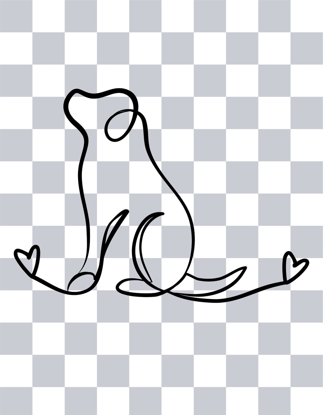 Dog Outline Line Art SVG PNG JPG, One Line Art, Digital Download, Line ...