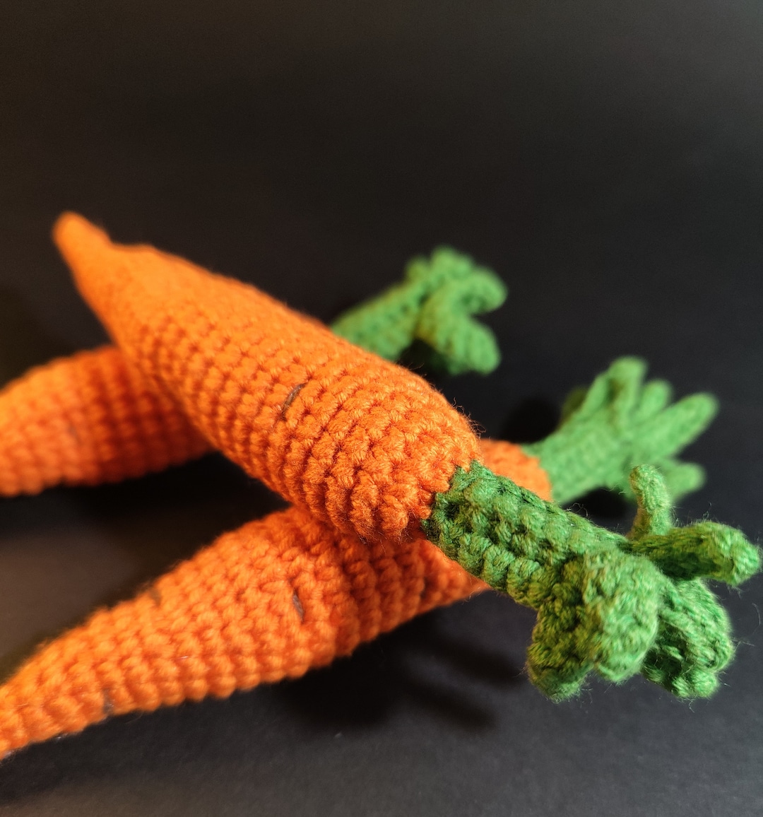 Knitted Carrots for Children's Games. Montessori Approach, Studying ...