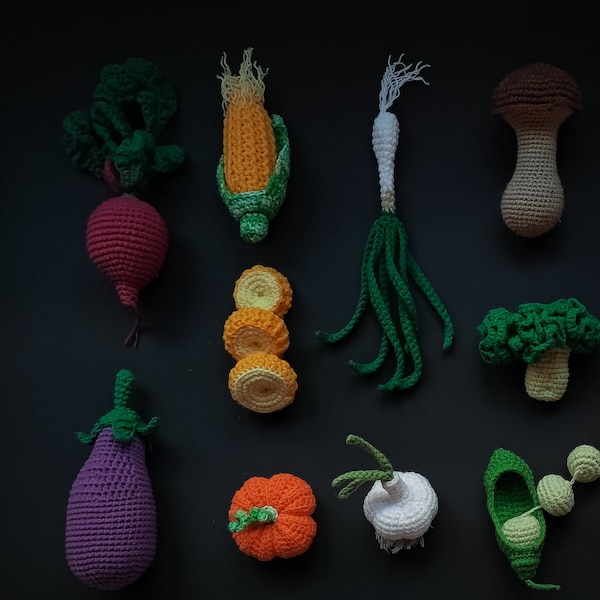 Knitted Vegetables - Etsy UK