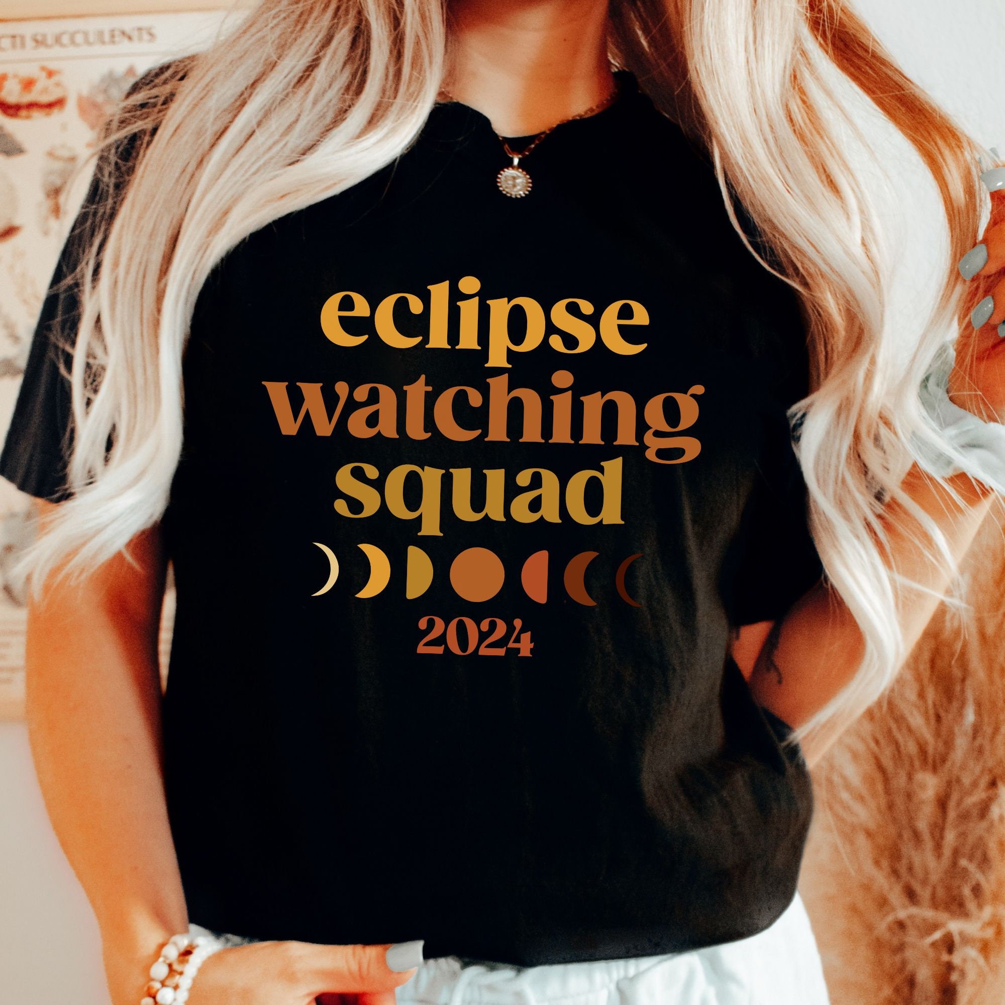 Solar Eclipse 2024 Shirt, Eclipse Watching Squad Tshirt, Gift for Eclipse Lover, Group Shirts ...