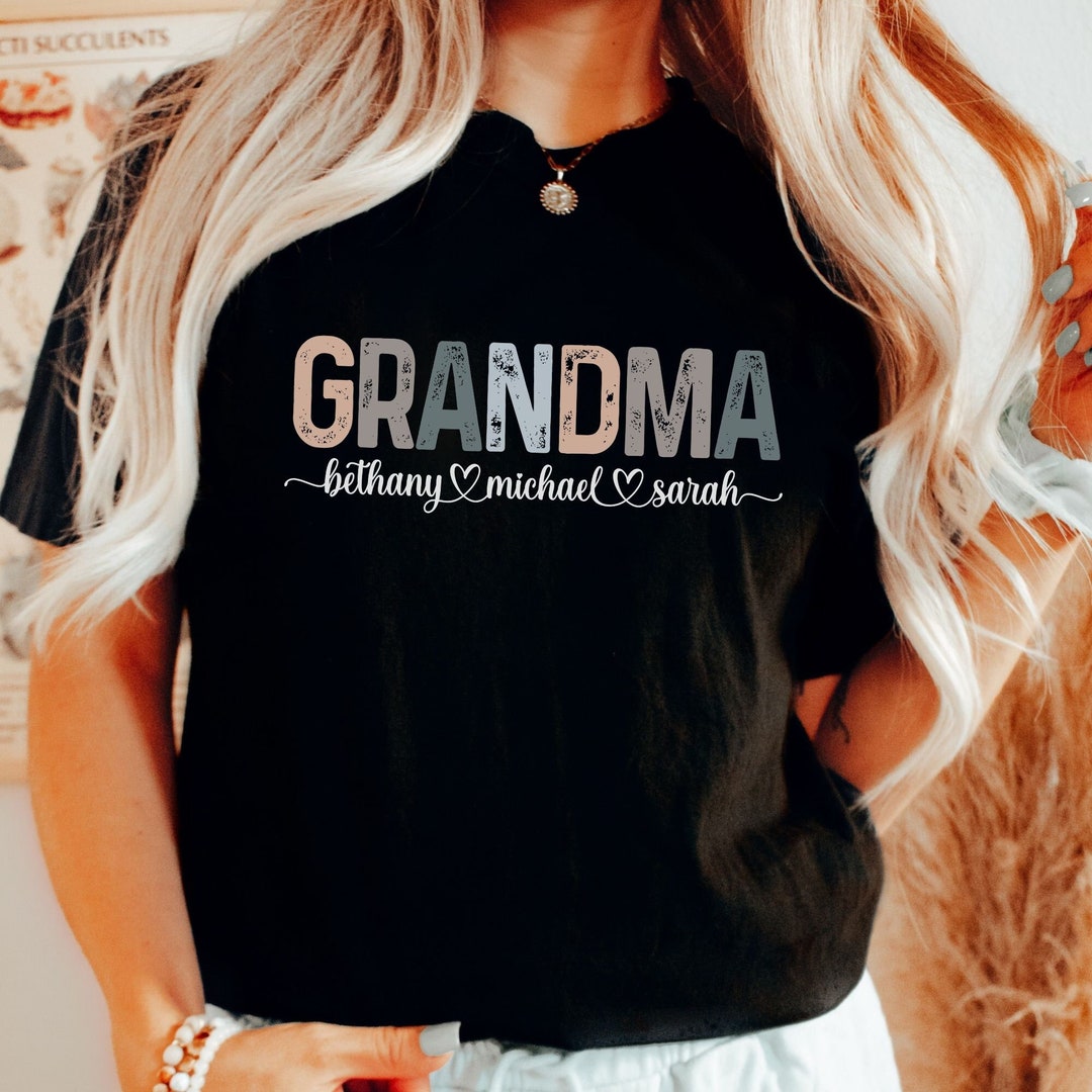 Custom Grandma Shirt With Names, Grandma Sweatshirt, Mothers Day Gift ...