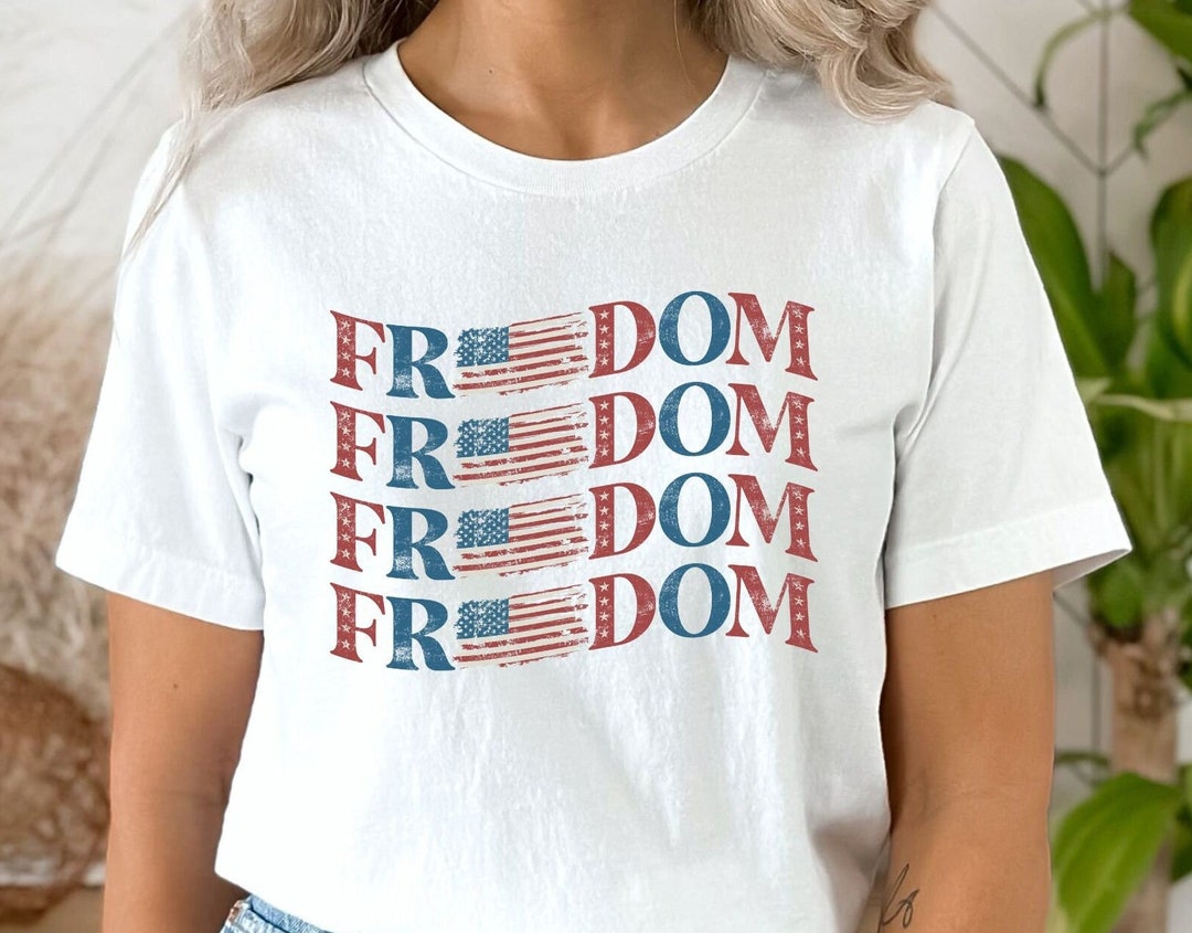 4th of July Shirts, Freedom Shirt, Independence Day Tshirt, Retro ...