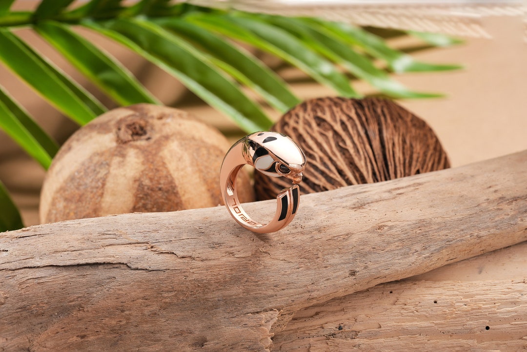 14k Gold, Animal Ring, Falcon Bird Ring,adjustable Falcon Ring, Unisex ...