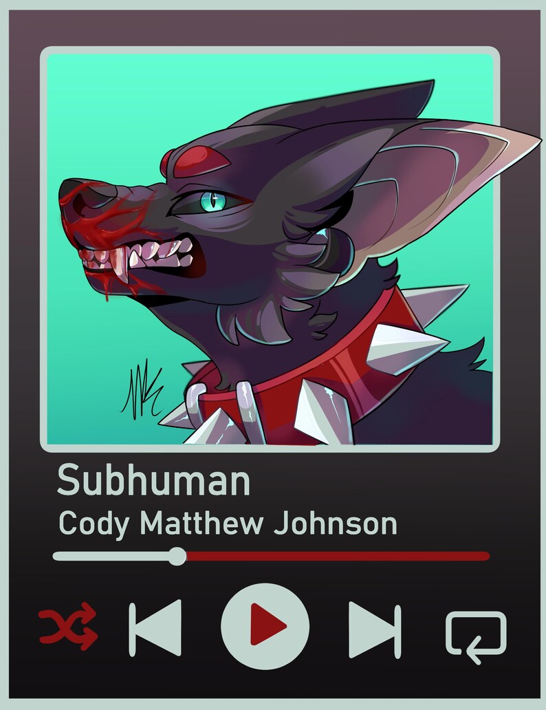 Music Player YCH, Album Cover, Furry Art YCH - Etsy