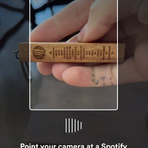 Spotify Keychain, Spotify QR Scan, Song Keychain, Song QR Code, Spotify ...