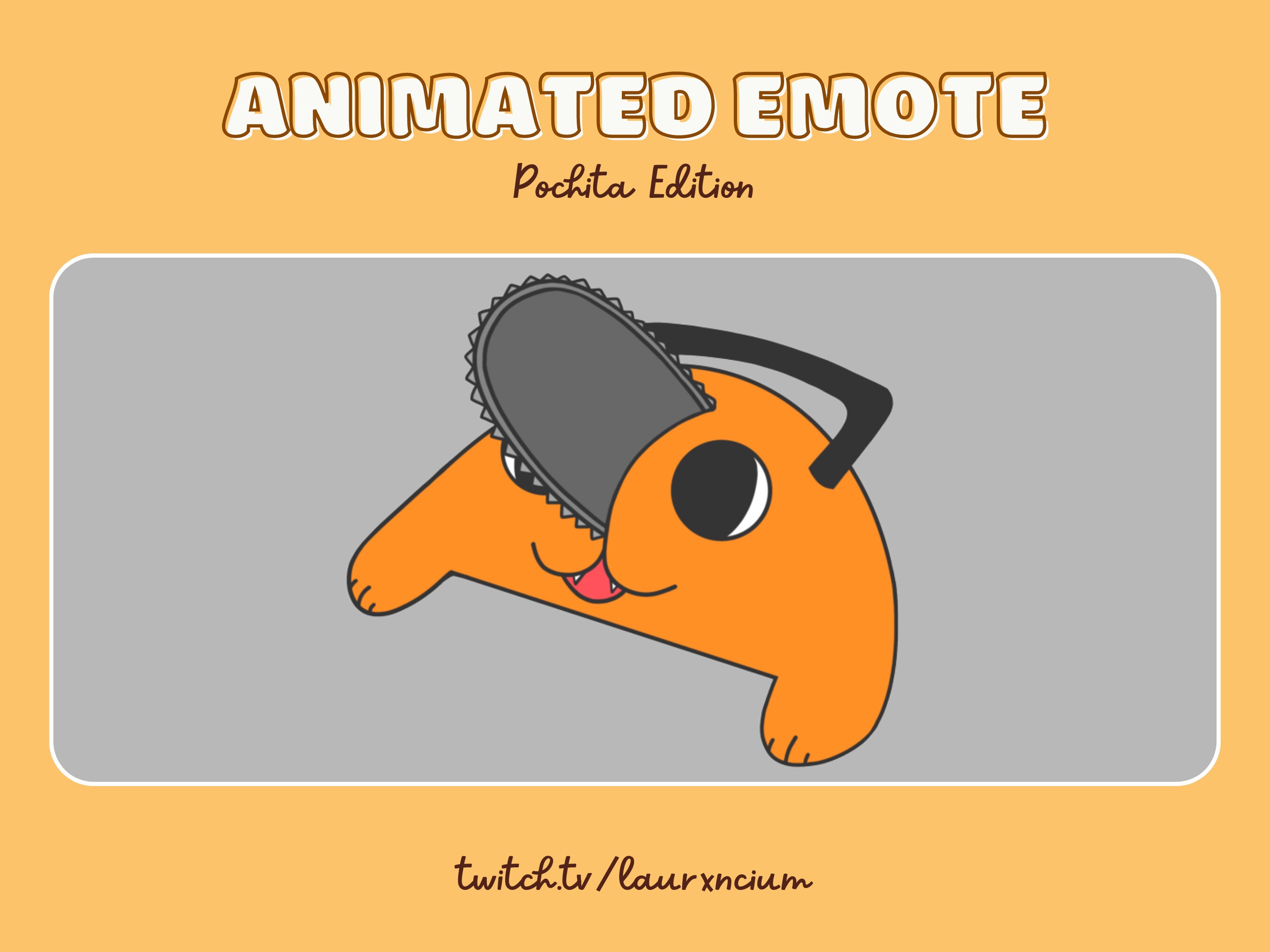 Chainsaw Dog Anime Animated Emote - Bongo ~ Kawaii, Chainsaw, Man ...
