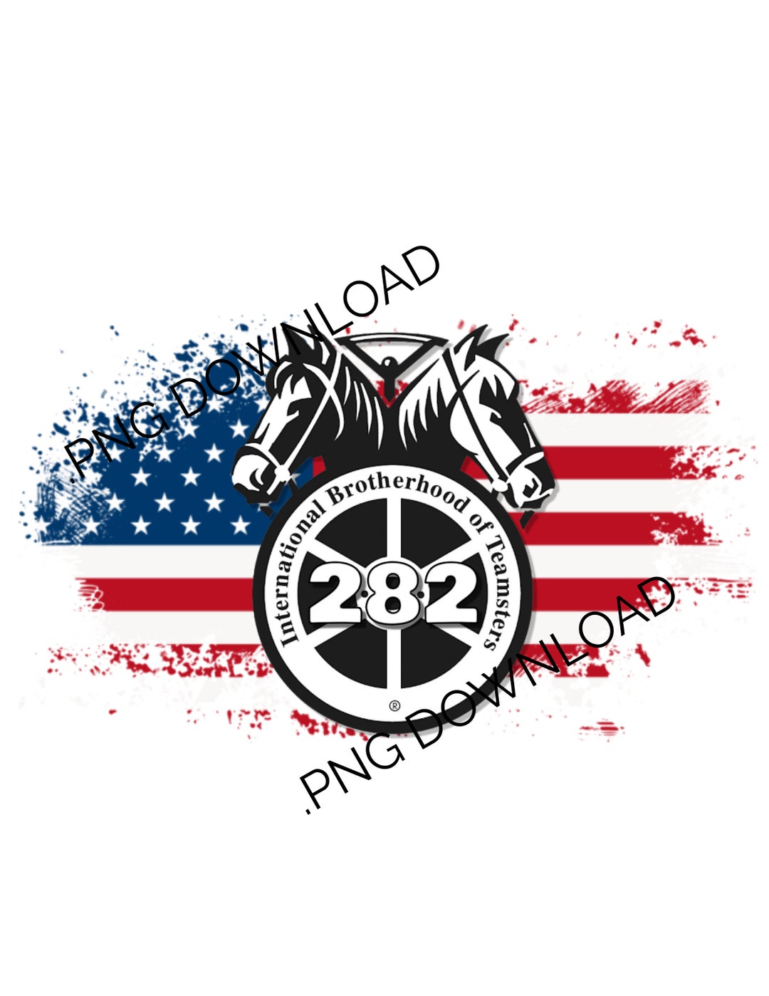 Teamsters Local 282 W/ Flag - Etsy