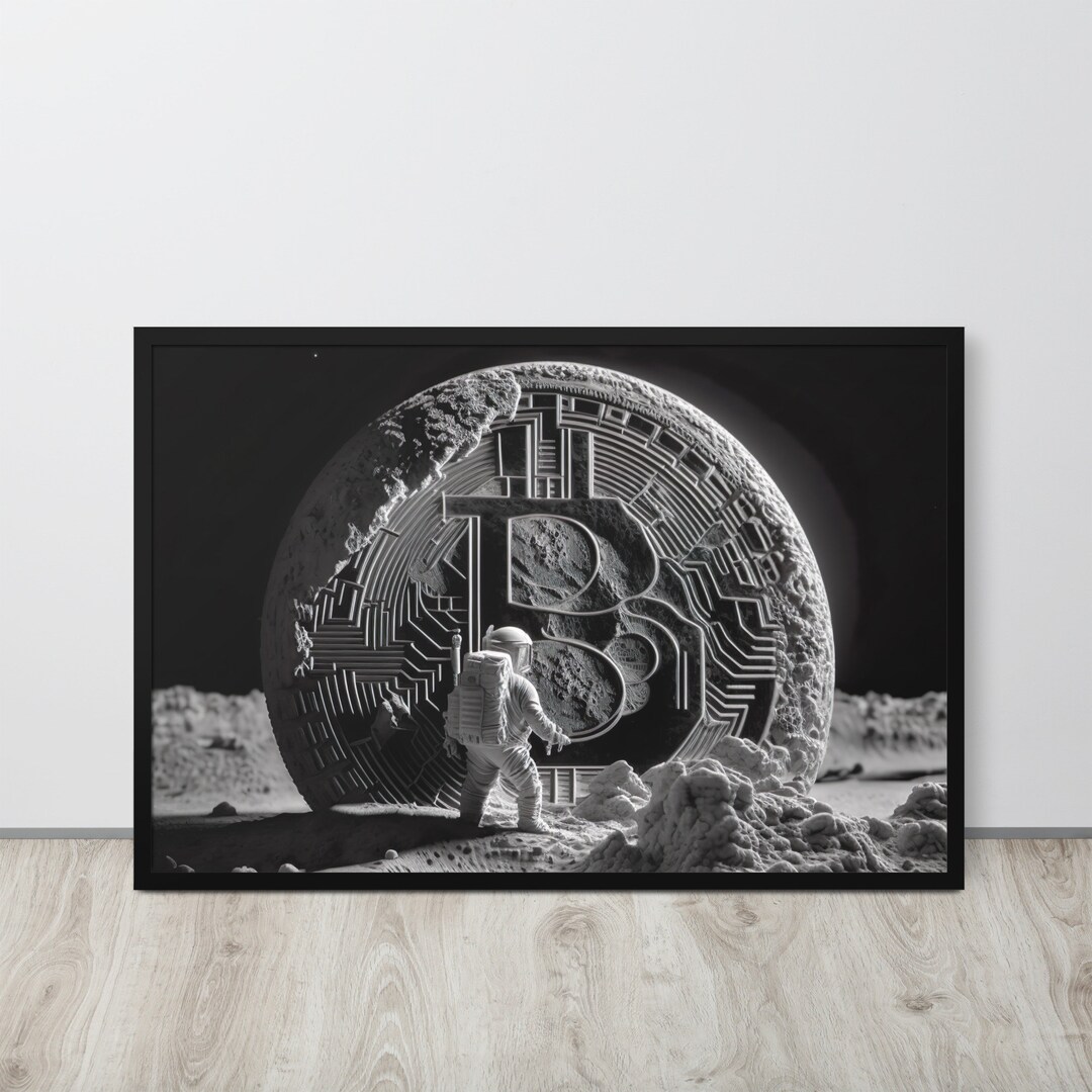 Bitcoin Painting, Decor Wall Art, Wall Decor, Wall Decoration, Decor ...