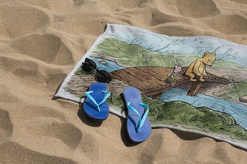 Classic Winnie the Pooh Beach Towel - Etsy