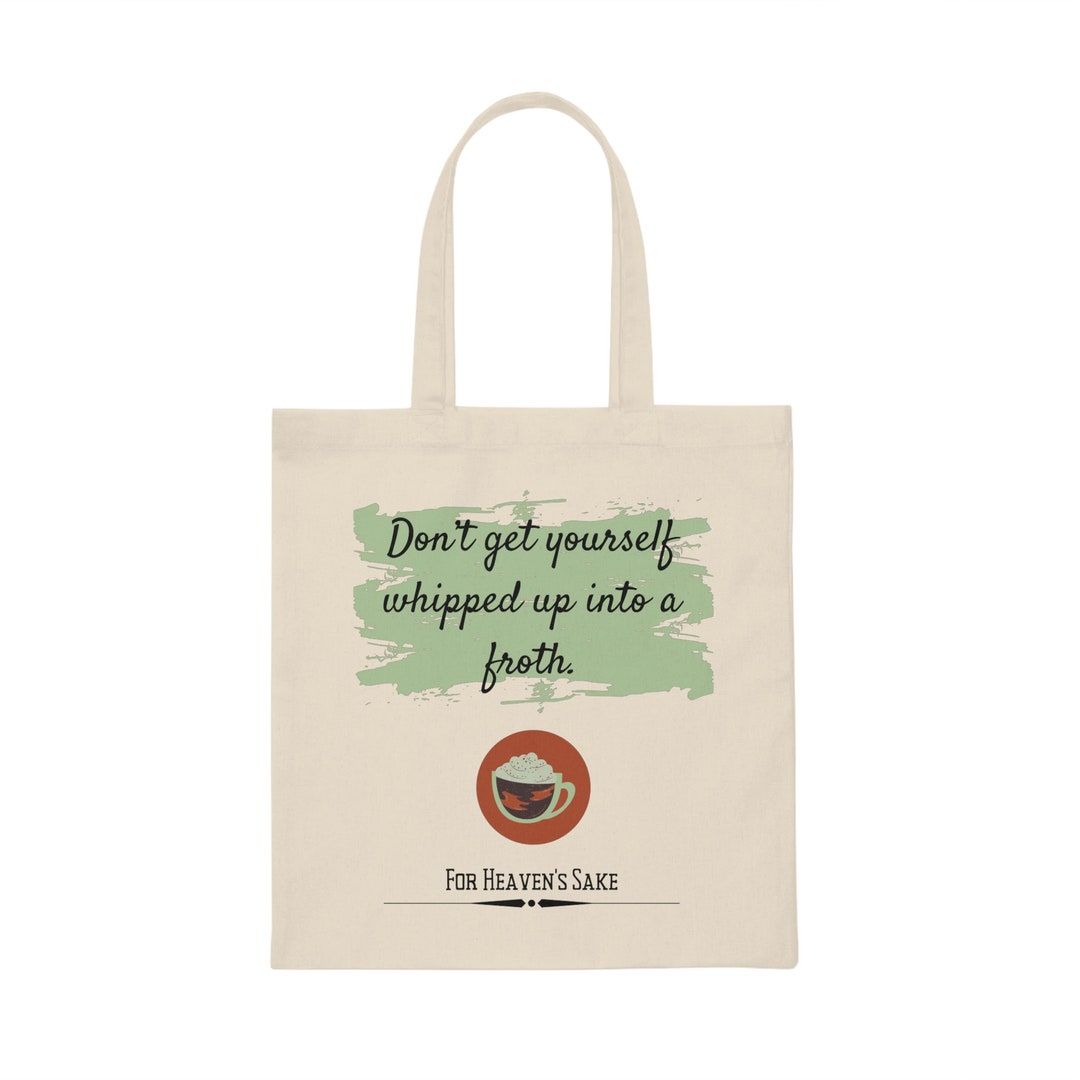 Canvas Tote Bag: Froth Design - Etsy