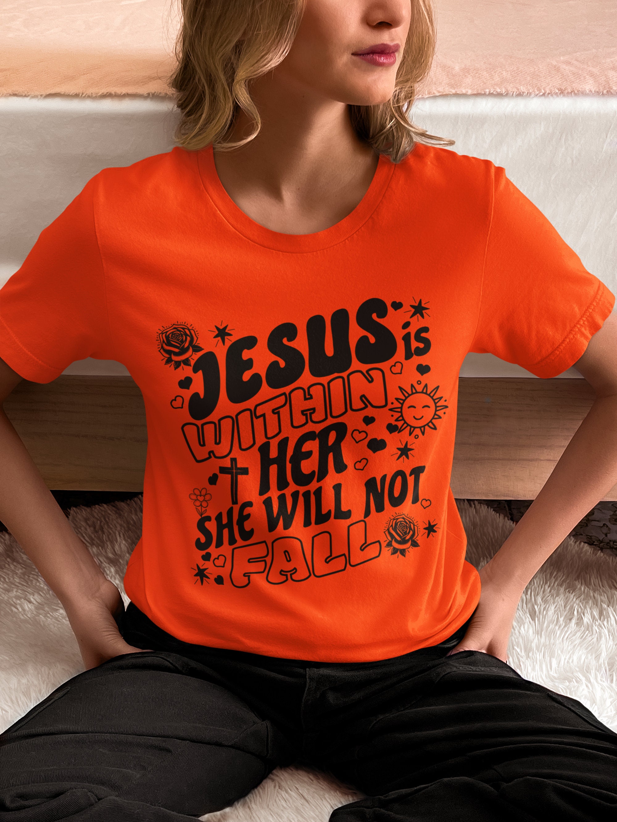 Jesus is Within Her, Retro Christian Svg, Wavy Bible Quote Svg, Bible ...