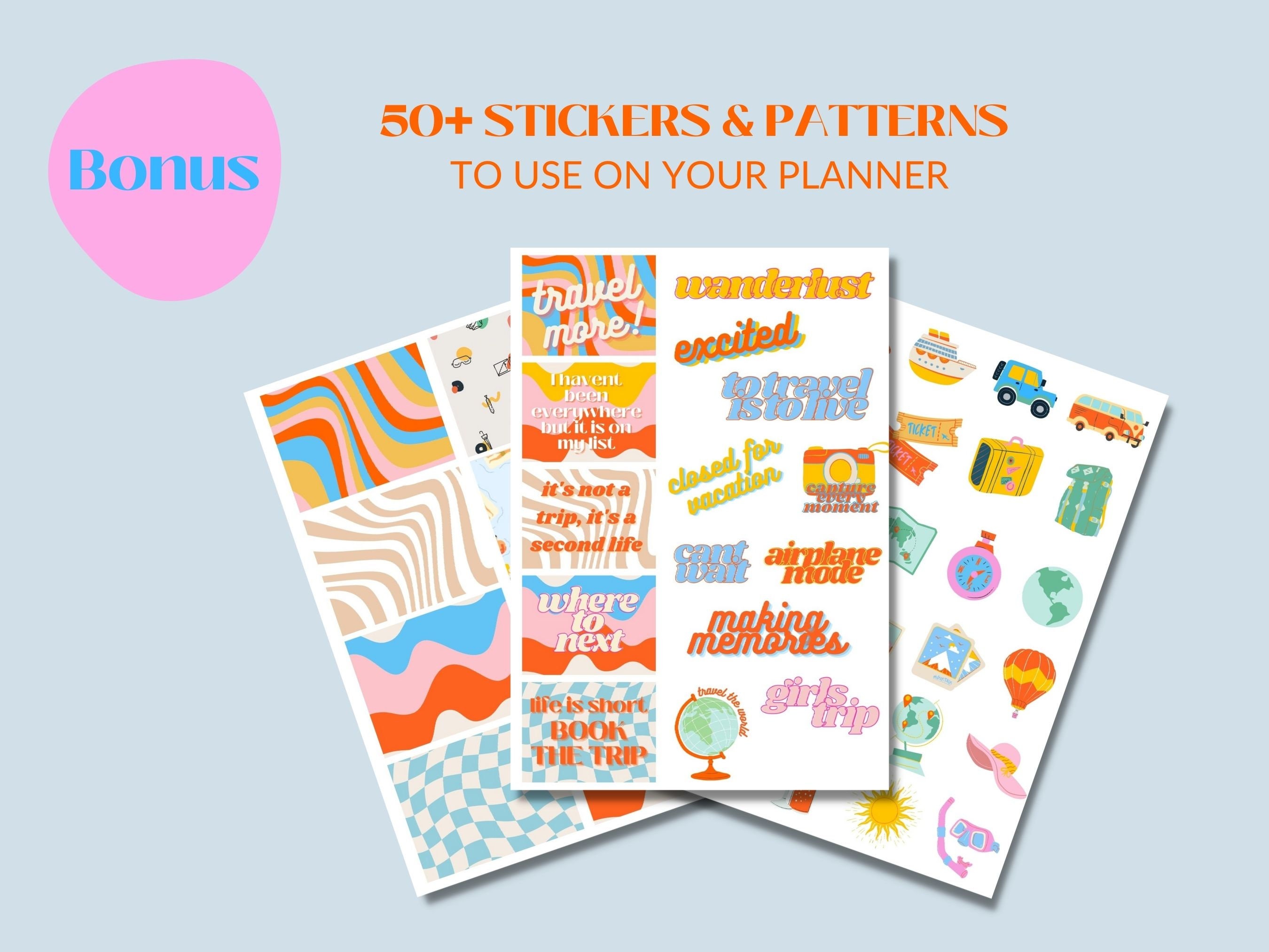 Travel Planner Printable Digital Planner Travel Budget Tracker Outfit ...