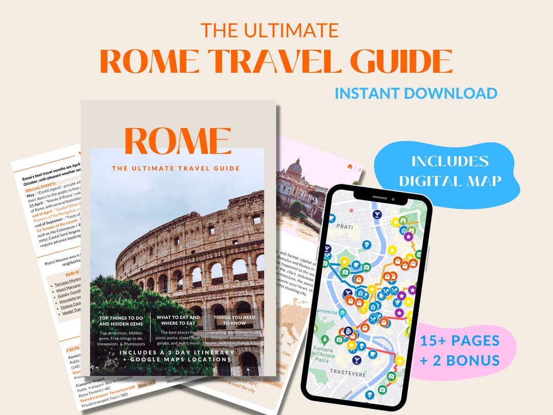 Ultimate Rome Travel Guide for Rome Travel Tips for Travel - Etsy