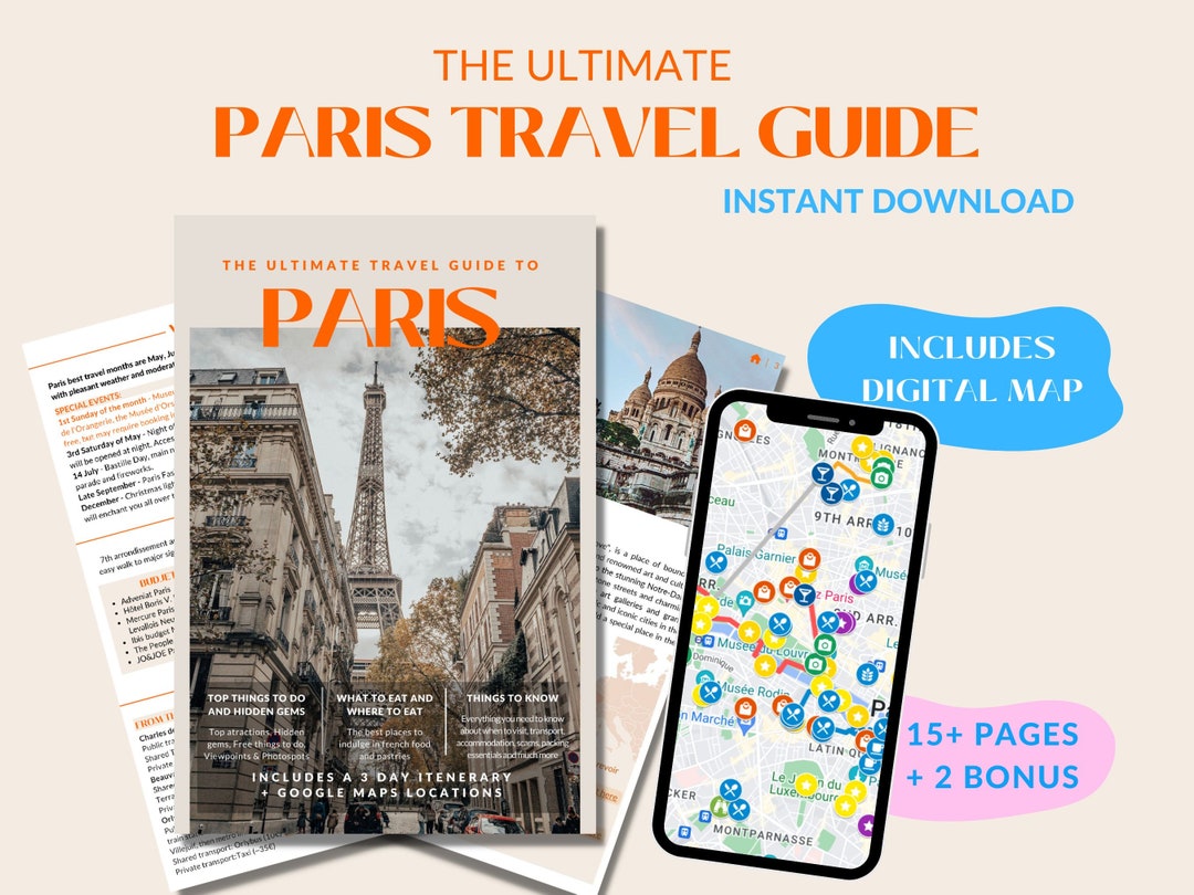 Ultimate Paris Travel Guide for Paris Travel Tips for Travel - Etsy