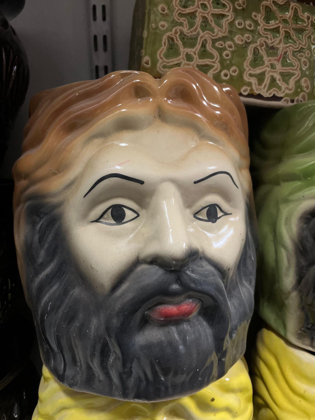 Head Planter Pot, Head Planter, "handcrafted Ceramic Head Planter ...