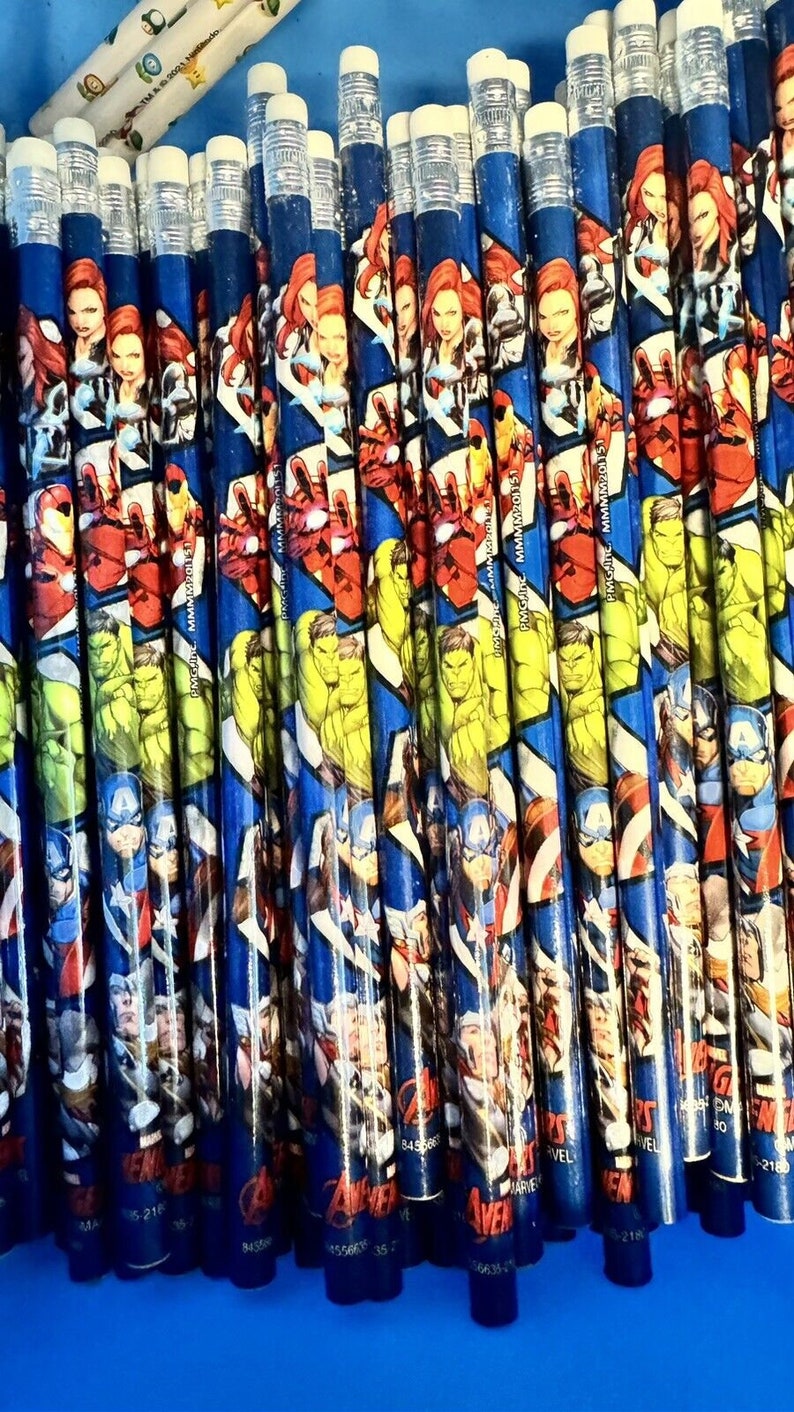 25 Avengers Marvel Superhero 2 Pencils - Etsy