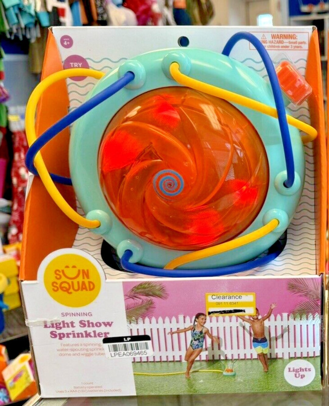Sun Squad Light Show Sprinkler Spinning Lights Summer Water Toy - Etsy