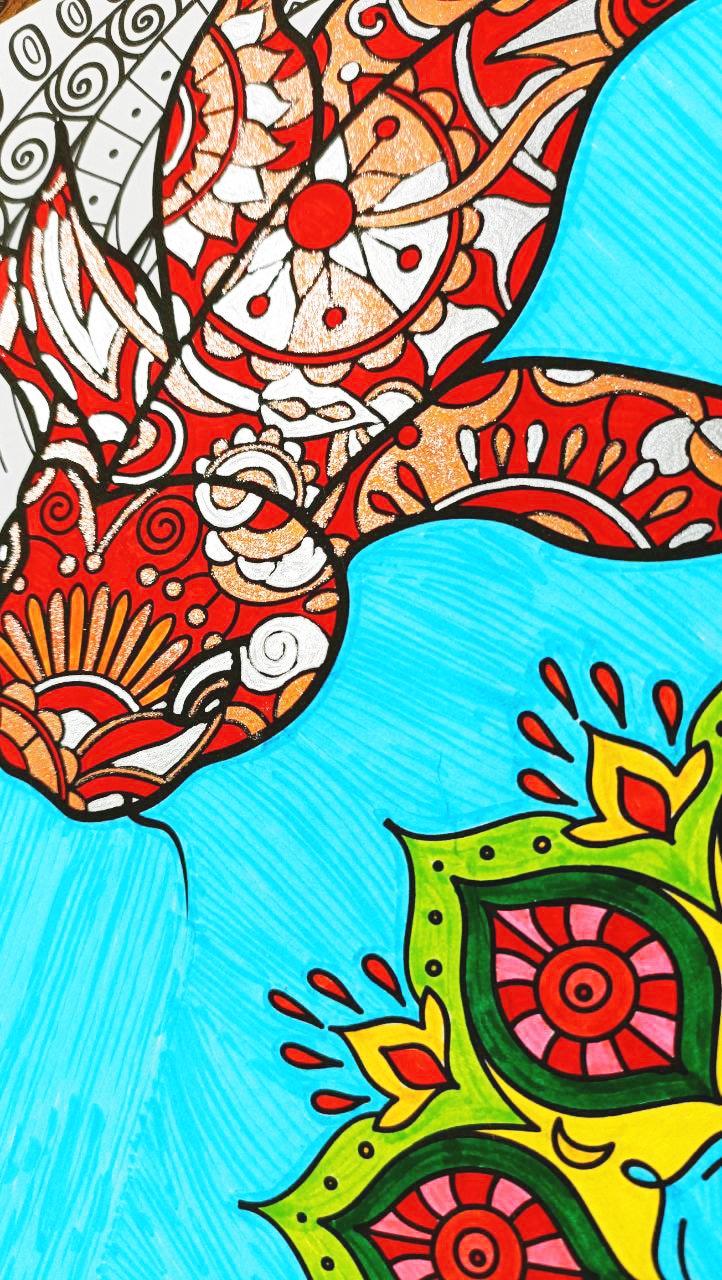 Giant Coloring Poster Adults & Kids - Fun Time for Families, Friends ...