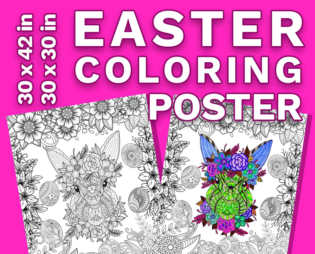 Giant Coloring Poster Adults & Kids - Fun Time for Families, Friends ...