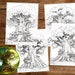 26 Enchanted Treehouse Coloring Book Adults Kids Coloring Pages ...