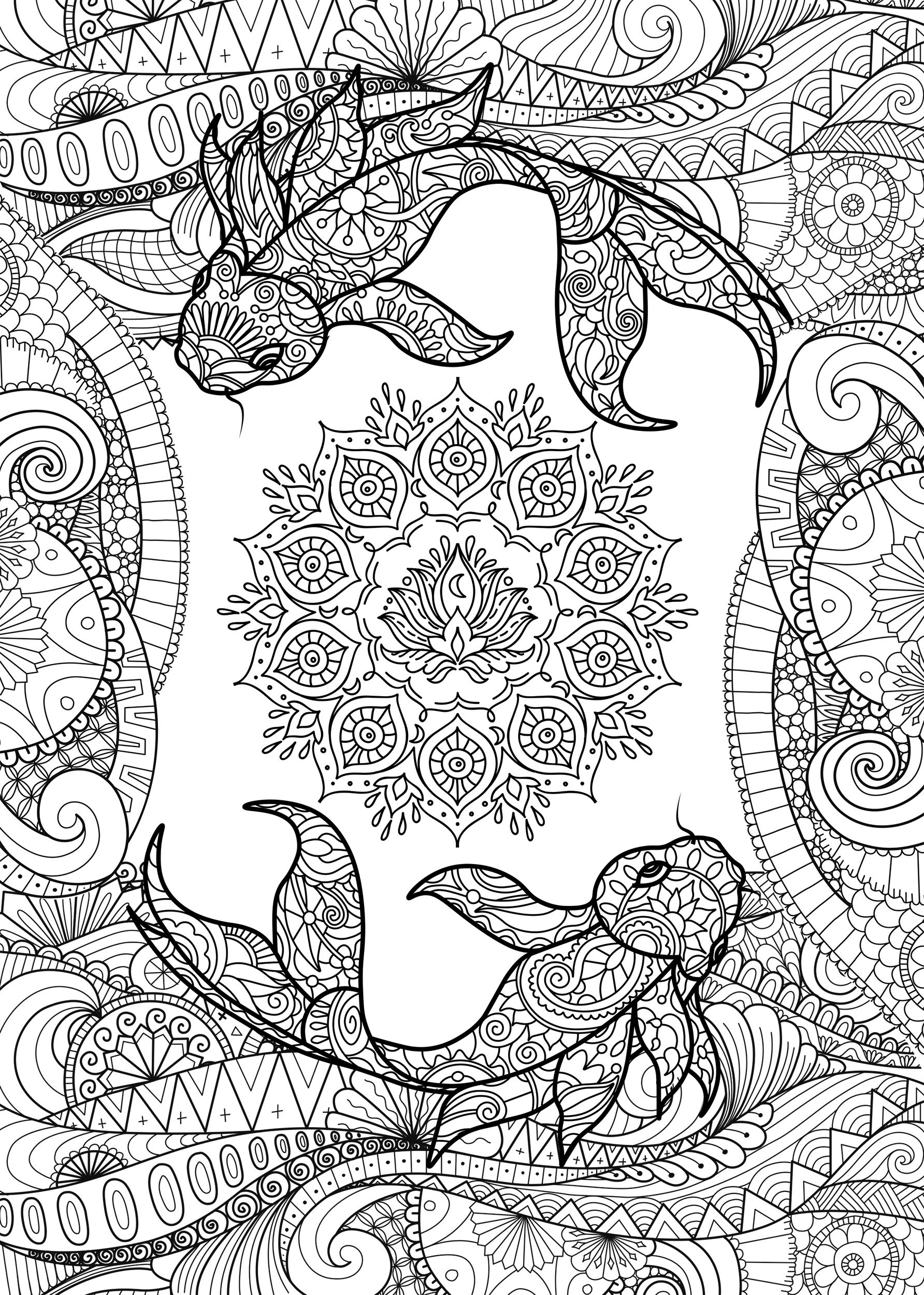 Giant Coloring Poster Adults & Kids - Fun Time for Families, Friends ...