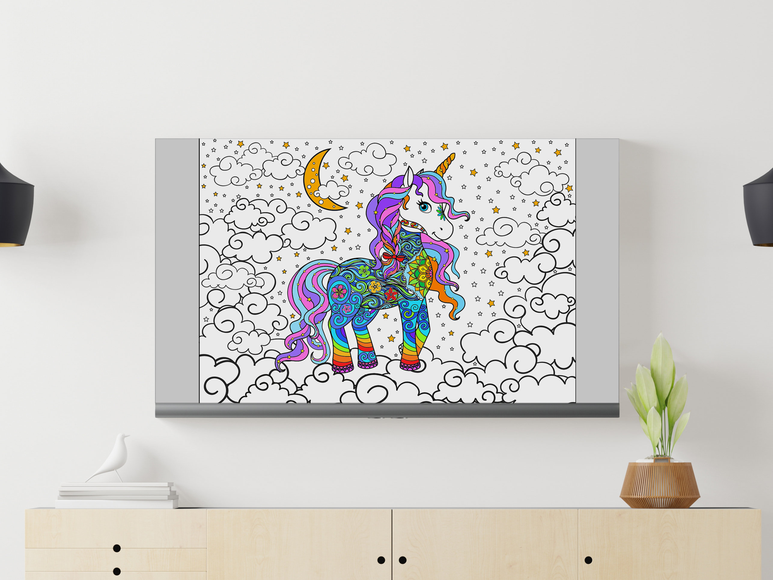 Giant Coloring Poster Adults & Kids - Fun Time for Families, Friends ...