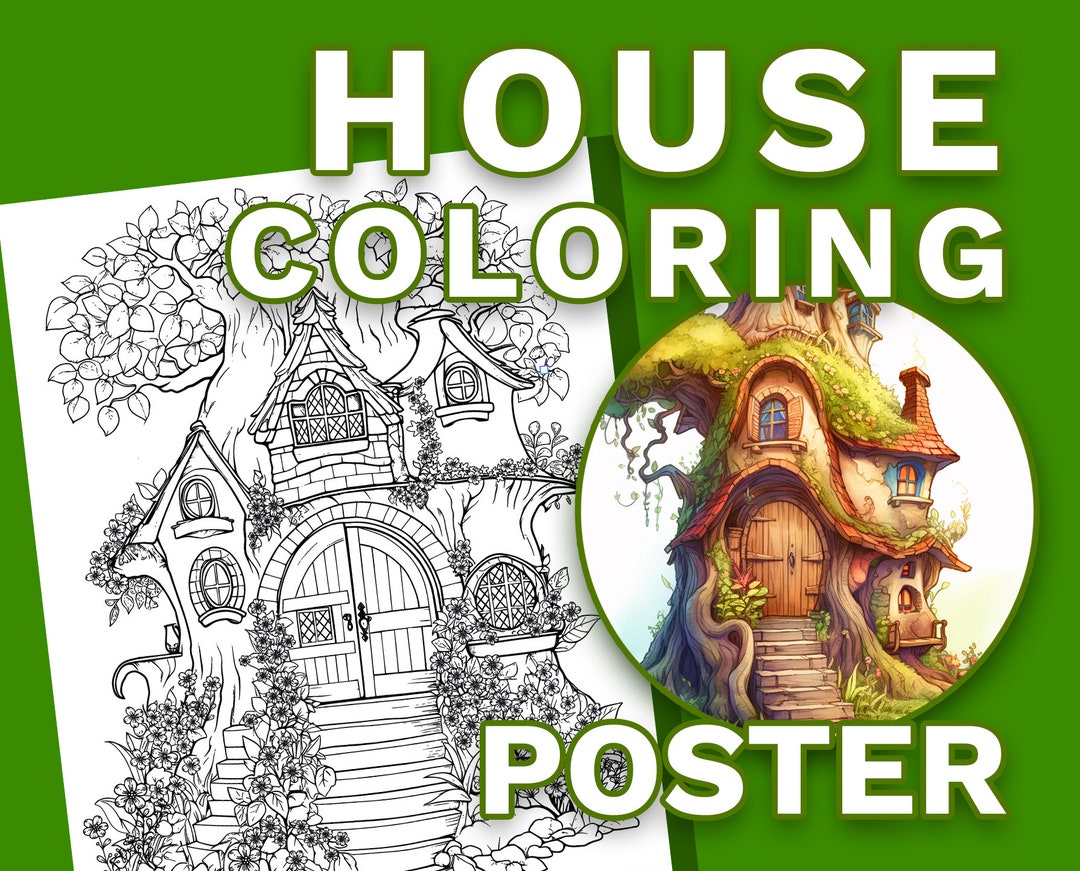 Giant Coloring Poster Adults & Kids - Fun Time for Families, Friends ...