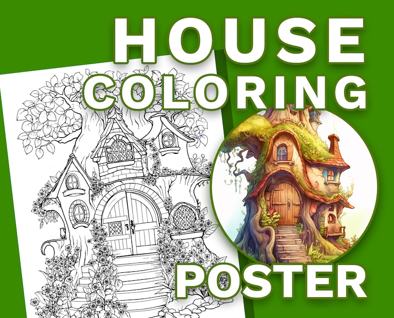 Giant Coloring Poster Adults & Kids - Fun Time for Families, Friends ...