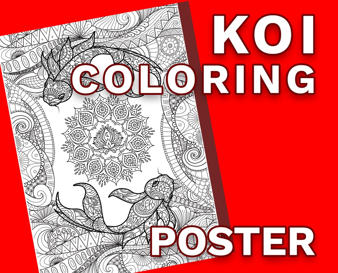 Giant Coloring Poster Adults & Kids - Fun Time for Families, Friends ...