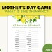 Mother's Day Game | What is She Thinking Quiz (printable) - Etsy