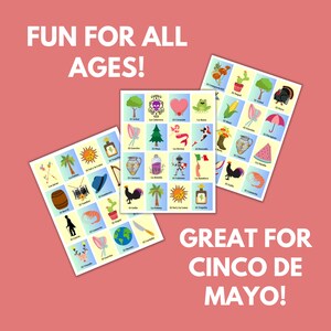 Printable Loteria Game | Mexican Bingo | Digital Download | Cinco De ...