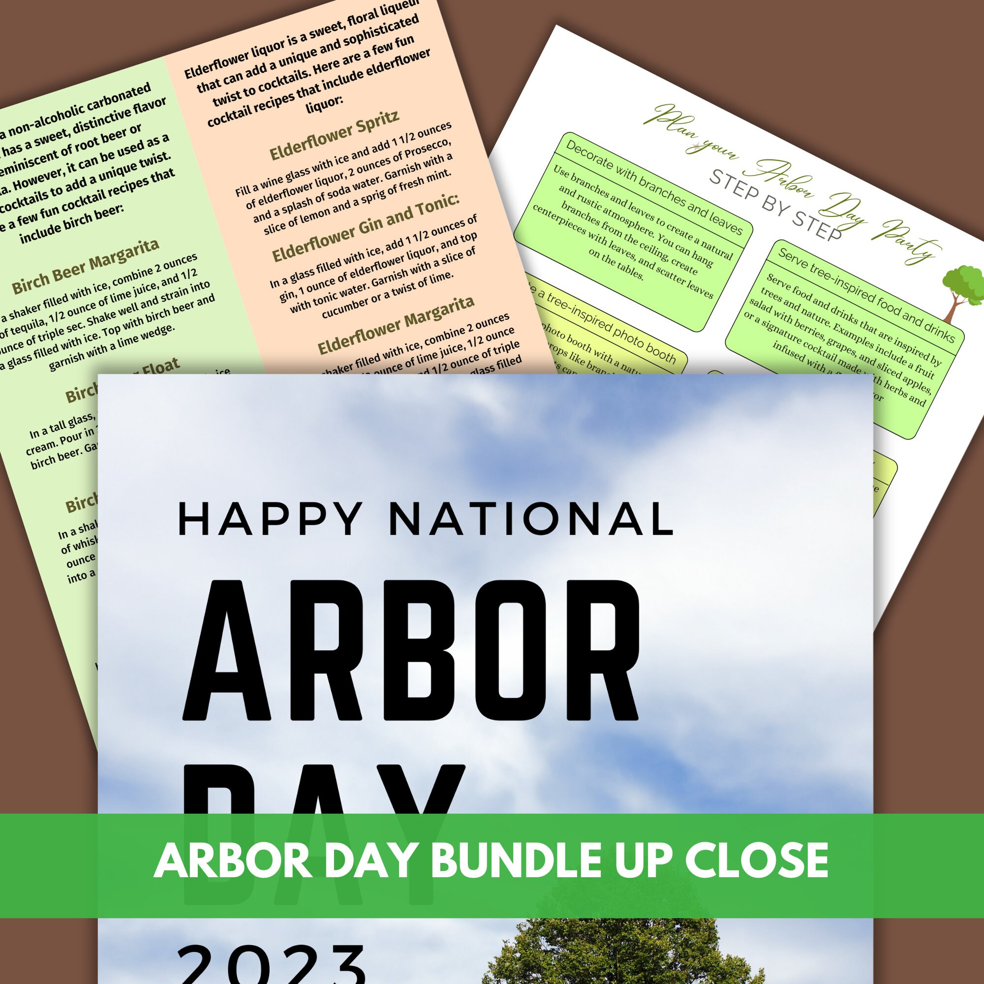 Arbor Day Celebration Printable Bundle, Tree-themed Party, Arbor Day ...