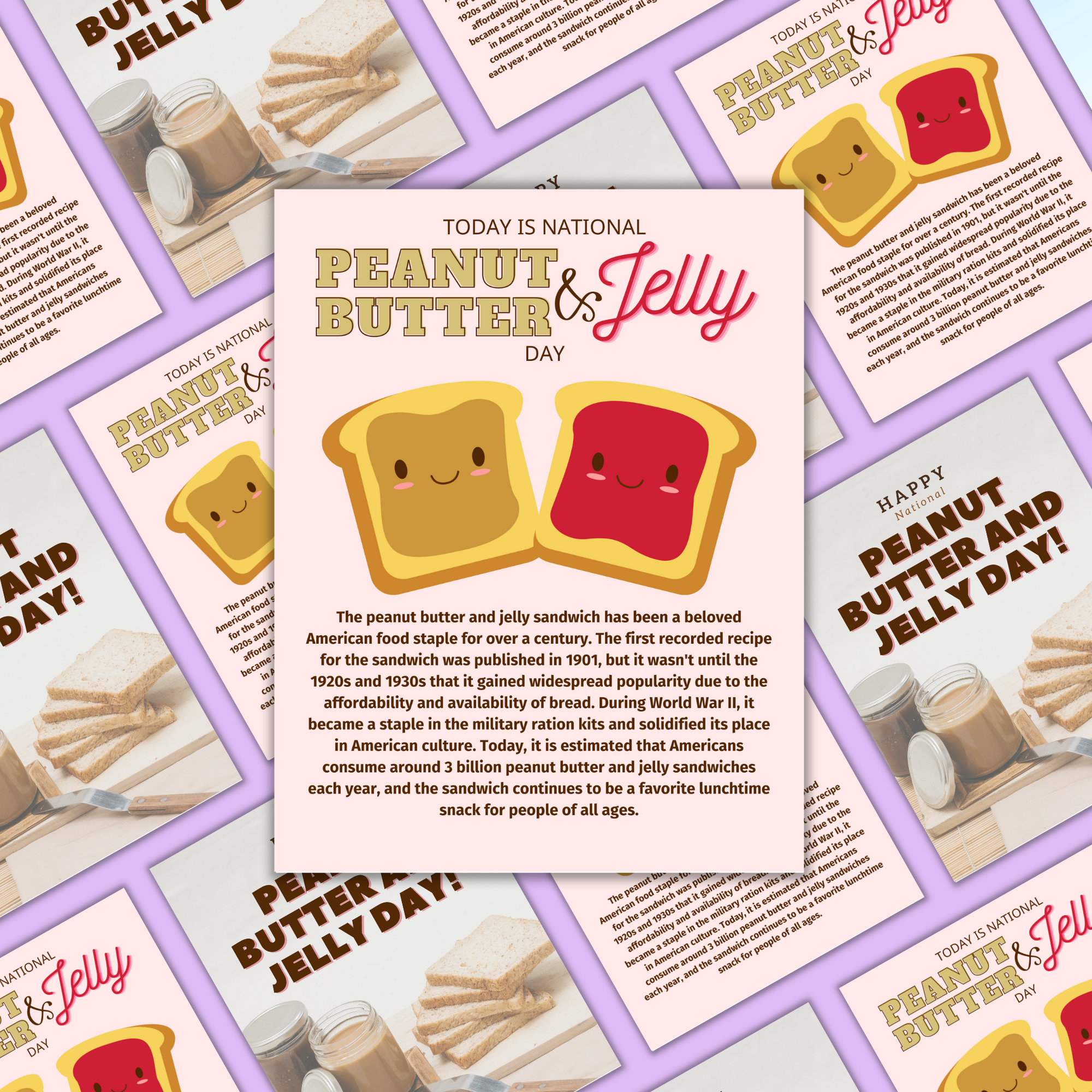 National Peanut Butter and Jelly Day Bundle, Peanut Butter and Jelly ...