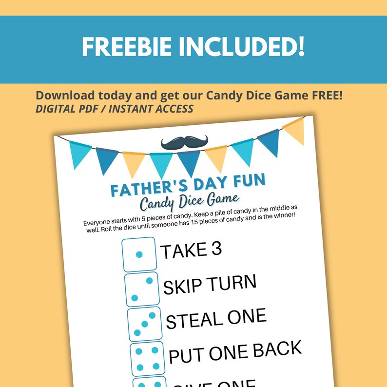 Printable Father's Day Game | This or That Icebreaker for Parties ...