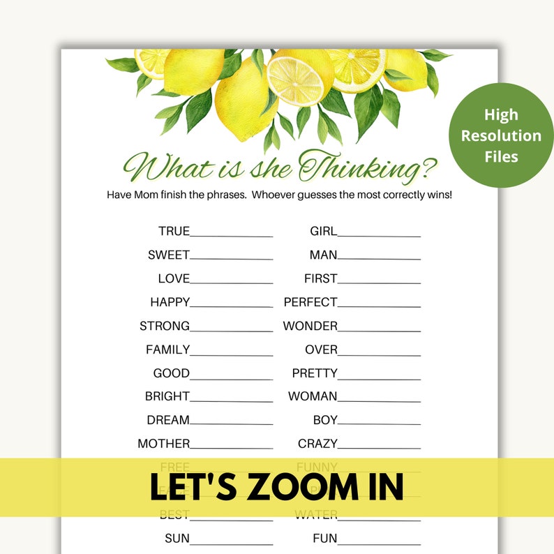 Mother's Day Game | What is She Thinking Quiz | Finish the Phrase Party ...