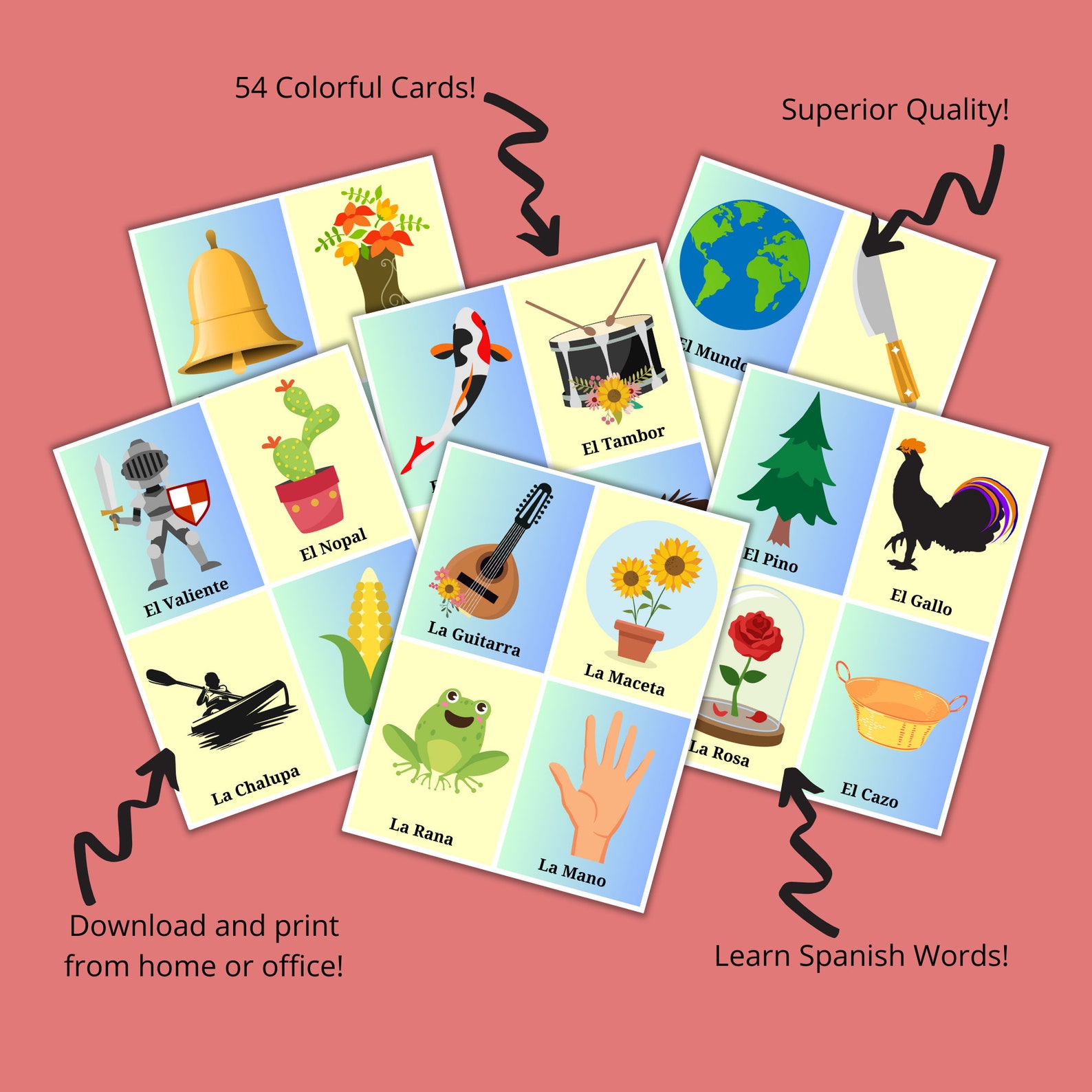 Printable Loteria Game | Mexican Bingo | Digital Download | Cinco De ...