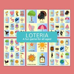 Printable Loteria Game | Mexican Bingo | Digital Download | Cinco De ...