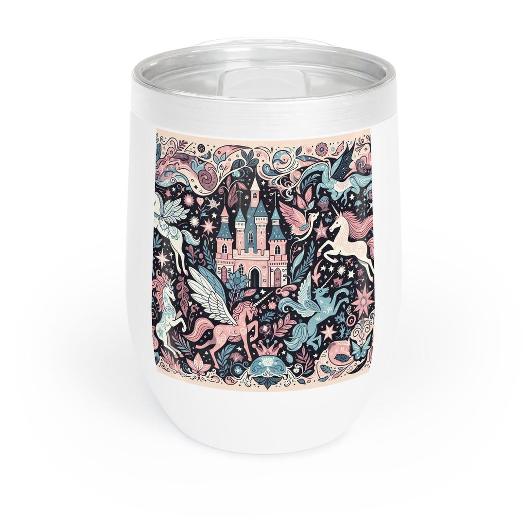 Fantasy Castle Wine Tumbler, Mocktail Magic, Insulated Travel Mug, Gift ...