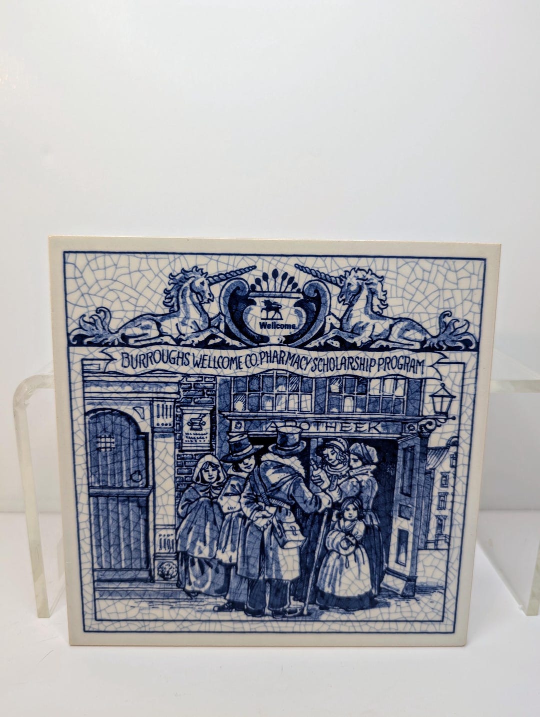Delft Holland Tile / Burroughs Welcome Co, - Etsy