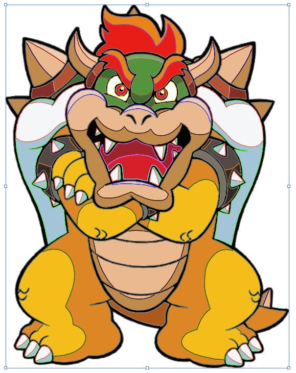 Bowser - SVG, PNG, JPG Vector Files - Etsy