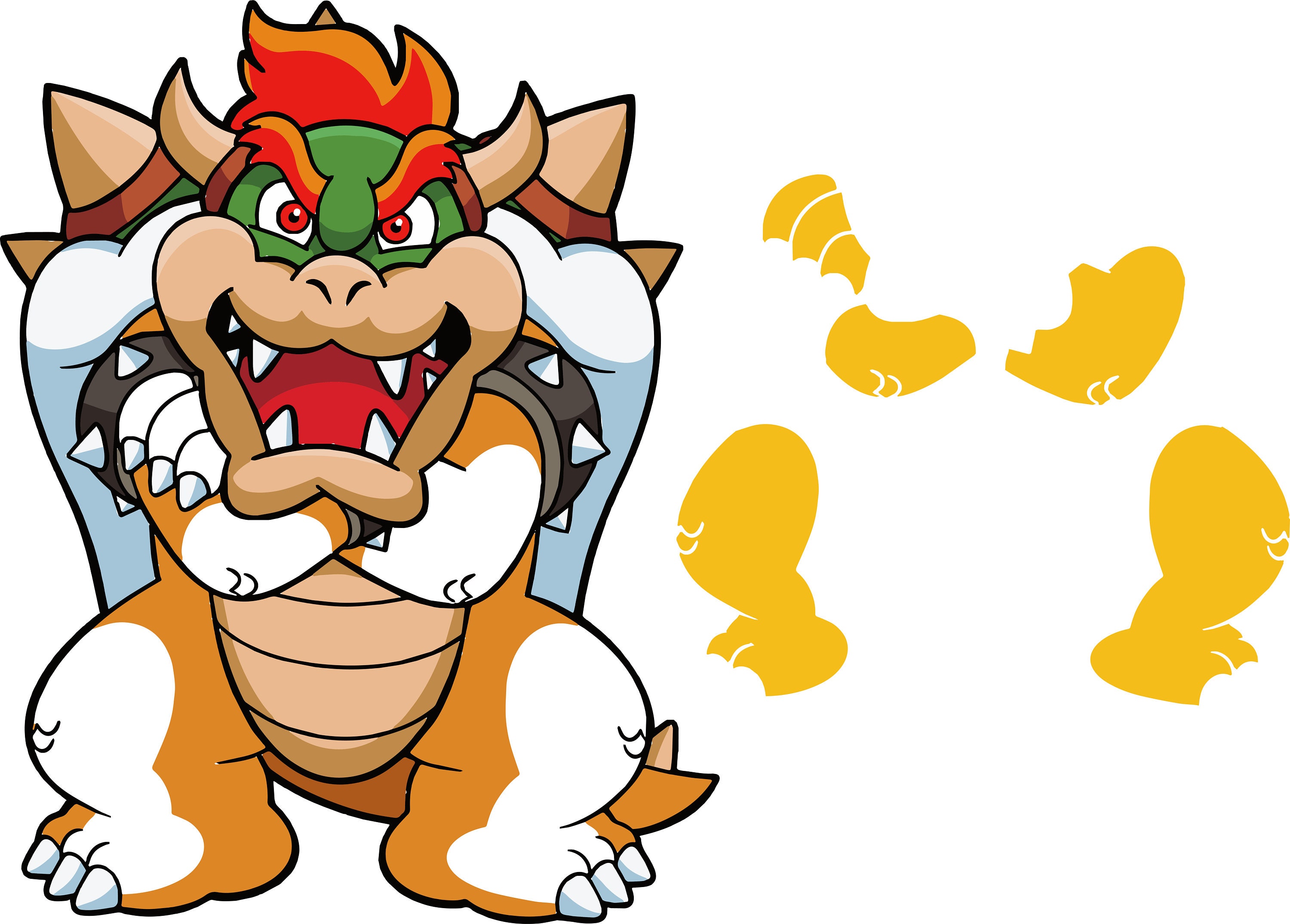 Bowser - SVG, PNG, JPG Vector Files - Etsy