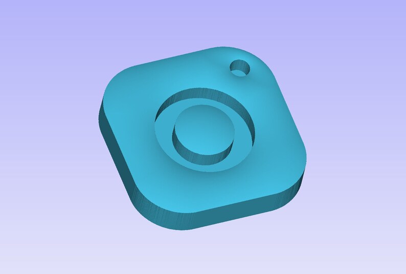SIZEABLE Instagram Logo STL/3D File - Great for 3d Printers, Cnc ...