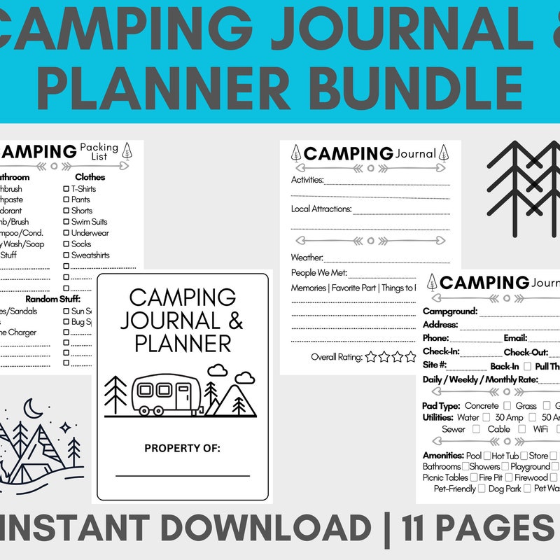 Camping Journal - Etsy