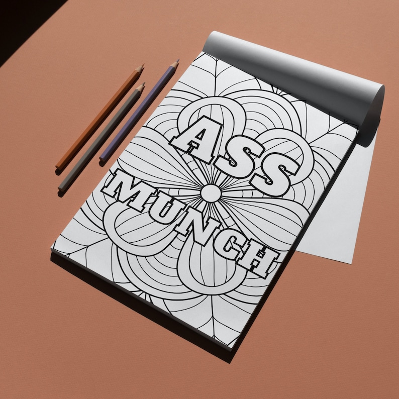 Swear Word Coloring Pages, Adult Coloring Page Printable, Cuss Word ...