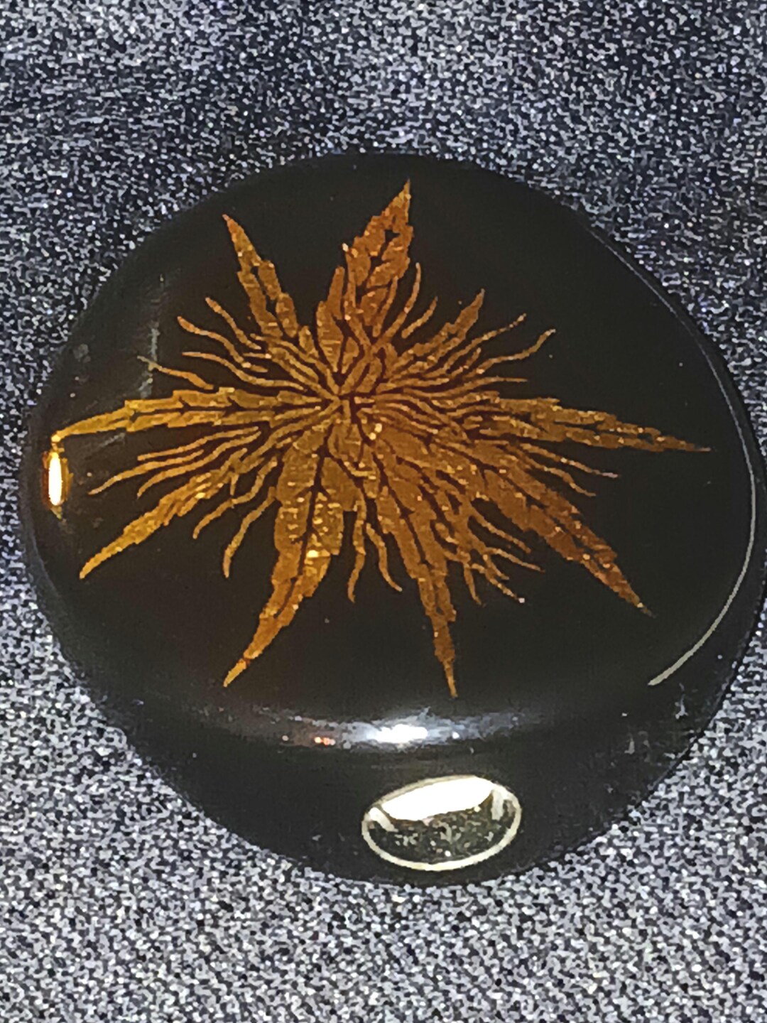 Vintage NIKI Ceramic Smoke Stone With 24K Gold Leaf - 1978-82 - Etsy