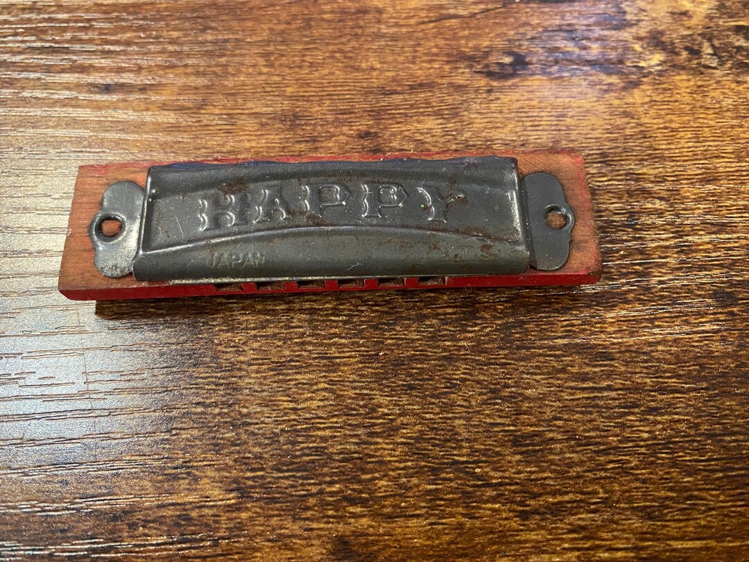 Vintage Japanese “happy” Lightweight Mini Harmonica - Etsy