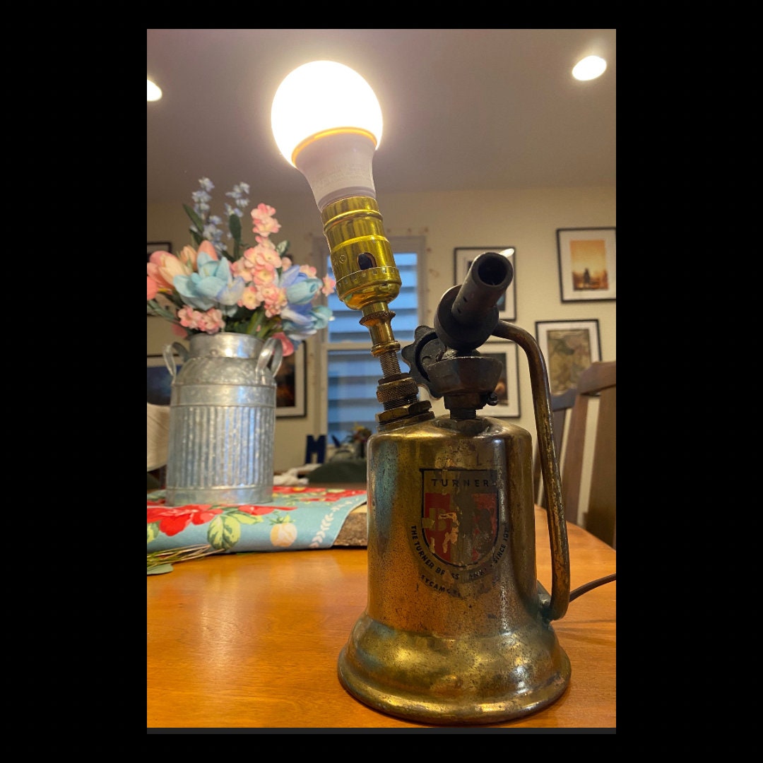 Rustic Antique Turner Brass Gasoline Torch Lamp— STILL WORKS - Etsy