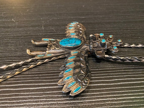 Antique Pewter & Turquoise Native American Kachina Bo… - Gem